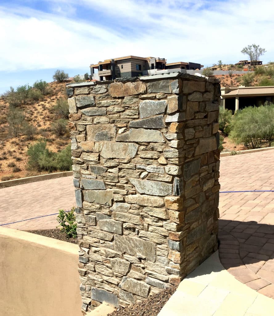 Collins Drystack Veneer | Classic Copper Ledger Stone