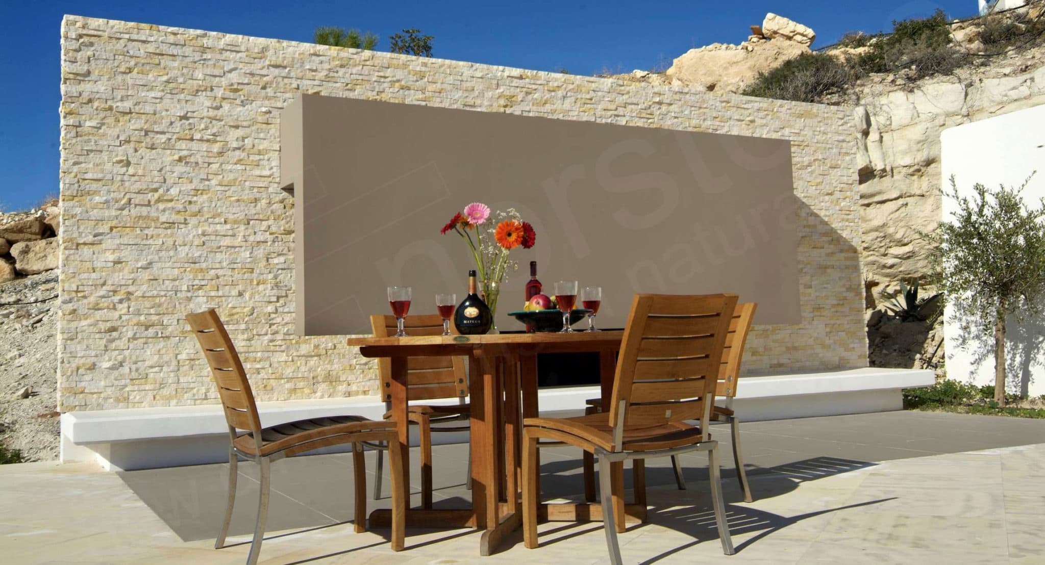 Ivory Rock Panels | Modern Ivory White Quartz Panels