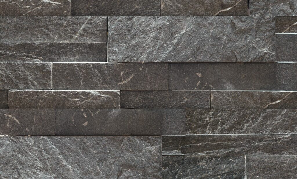 Charcoal XL Stone Rock Panels | Black Stacked Stone